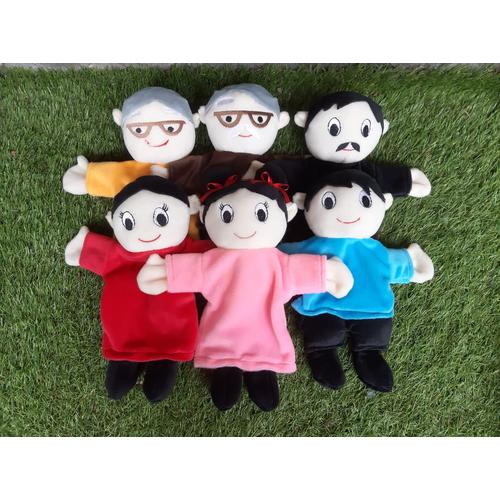 Jual Boneka Tangan Keluarga Family Ayah/Ibu/Kakek/Nenek/Anak/bapak ...