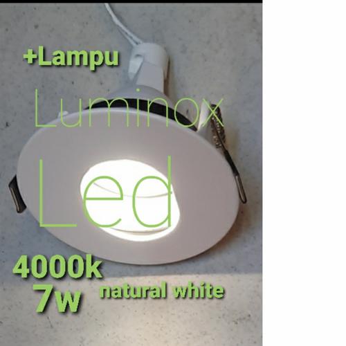 Jual downlight halogen pinhole 4000k natural white 7w 7 watt spotlight ...