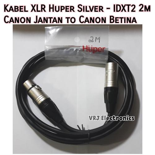 Jual Kabel XLR Huper Silver Canon Jantan to Betina 2 meter Cable IDXT2 ...