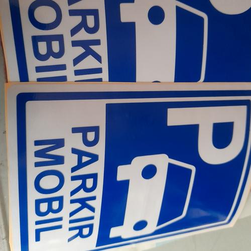 Jual Sticker timbul Stiker Rambu sign jalan tanda parkir mobil motor ...