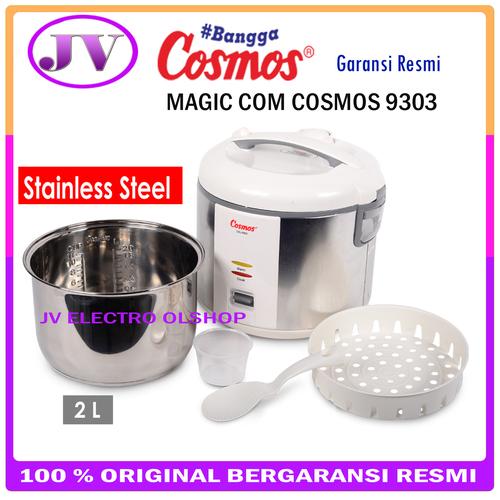 Jual Rice Cooker Cosmos CRJ 9303 / Magic com Cosmos Stainless Steel 2 ...