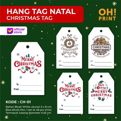 Jual Hang Tag Natal - Hang Tag Christmas - Hang Tag Parcel - Hang Tag ...