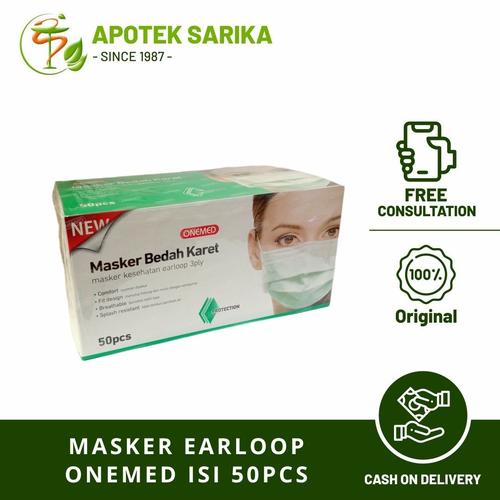 Jual MASKER EARLOOP ONEMED ISI 50PCS - Merah Muda - Kota Semarang ...