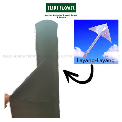 Jual kain furing ripstop parasut HITAM waterproof APR kain layang ...