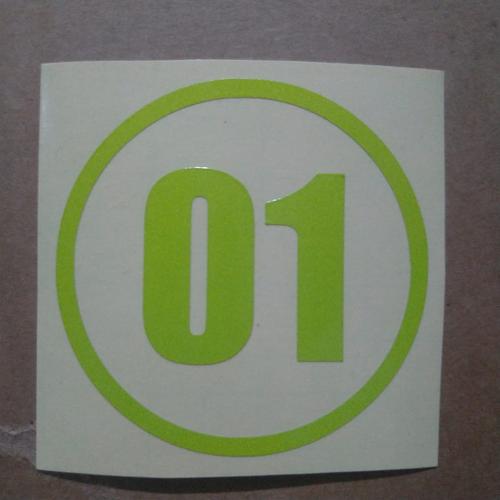 Jual STIKER ANGKA BULAT UKURAN 25 CM - LEMON YELLOW - Jakarta Pusat ...