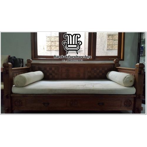 Jual bale bale jati minimalis bale bale modern jati model jok 2 guling ...