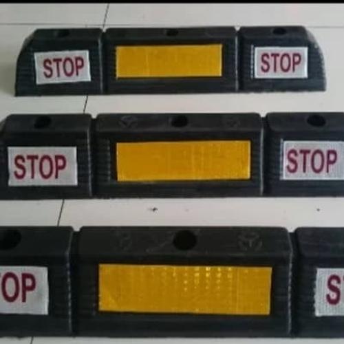 Jual WHEEL STOPPER STOP RUBBER / PENGGANJAL BAN / BATAS PARKIR STOP ...