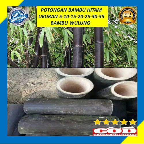 Jual Potongan Bambu Hitam Bambu Wulung Ukuran 5-35 Cm - 5cm - Kab ...
