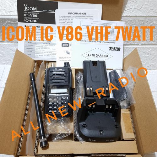 Jual HT ICOM IC V86 VHF 7 WATT ORIGINAL HT POWER 7 WATT ICOM V86 VHF MURAH - Jakarta Utara ...