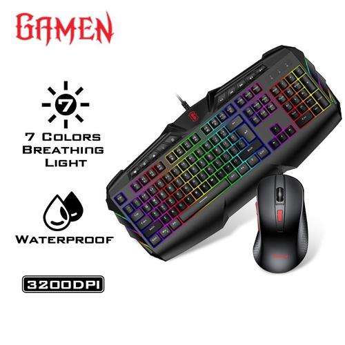 Jual GAMEN STATION KEYBOARD + MOUSE GAMING BUNDLE LED LIGHT ORIGINAL ...