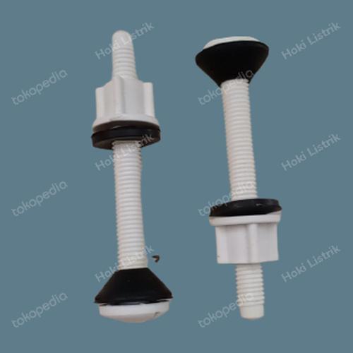 Jual baut tangki kloset duduk / baut kloset / baut pvc / baut kloset ...