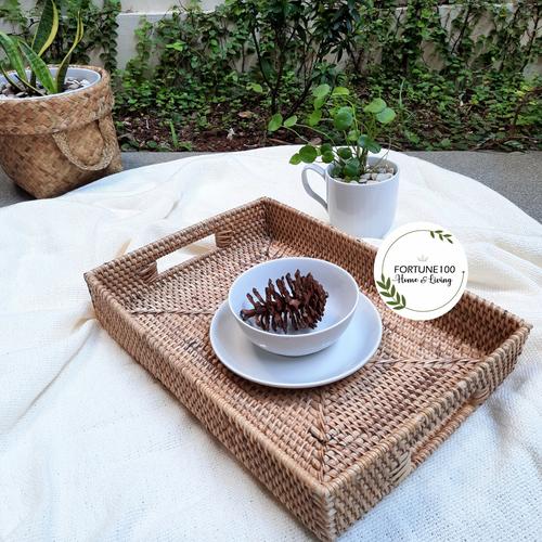 Jual Baki Rotan / Tray Rotan / Nampan Persegi Rotan TR01 - S Natural ...