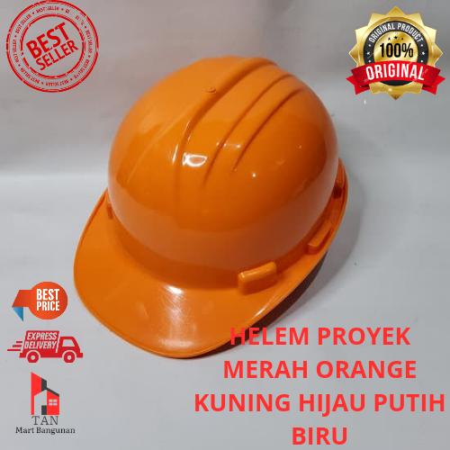 Jual Helem Helm Proyek Helem Bangunan Safety Helmet Helment - Kuning ...