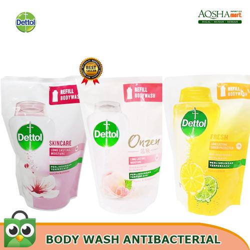 Jual DETTOL BODY WASH REFILL SAKURA SABUN MANDI CAIR FRESH ONZEN 450ML ...
