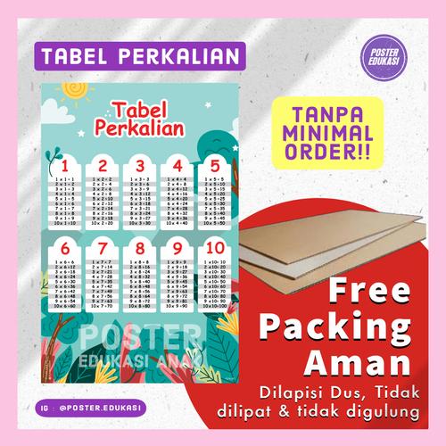 Jual Poster Edukasi Anak "Mengenal Tabel Perkalian" - Kota Tangerang ...