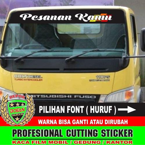 Jual Cutting Sticker kaca depan mobil pick up losbak L300 Truck custom ...