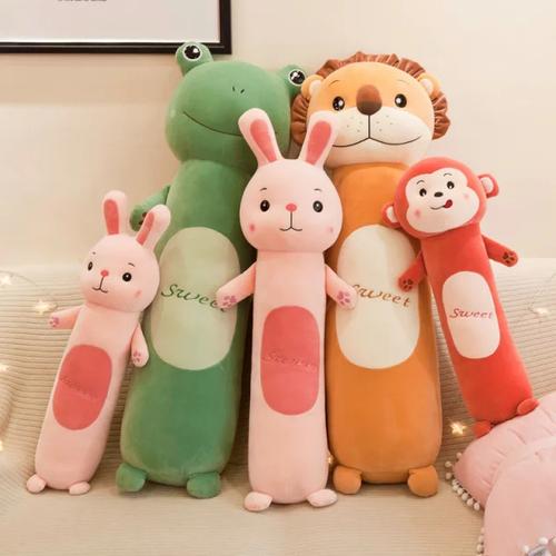 Promo Boneka hewan kelinci, monyet, singa, kodok boneka guling ukuran ...