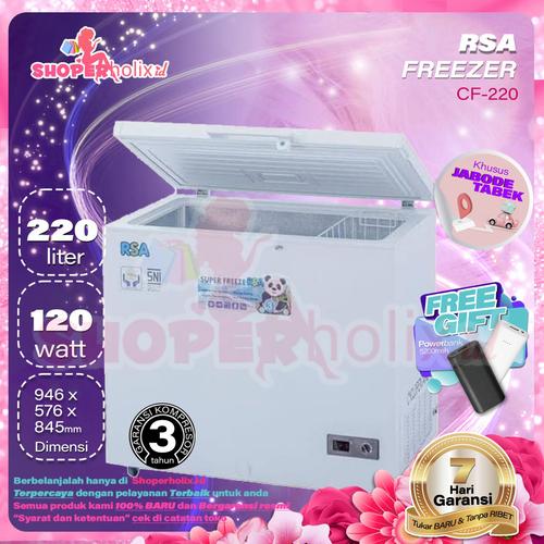 Jual CHEST FREZZER BOX RSA CF-220 (220liter) - Kota Tangerang ...
