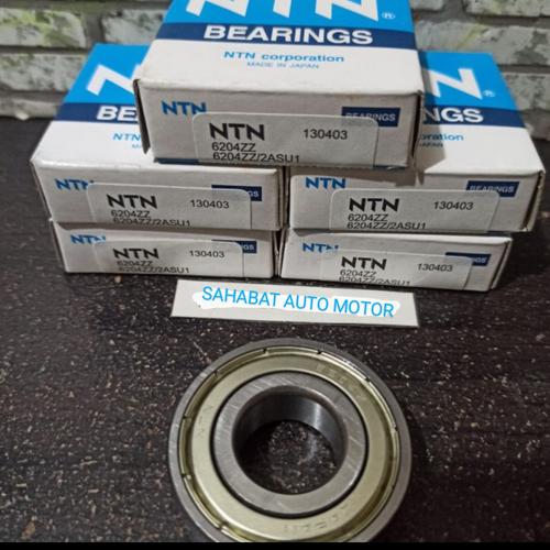 Jual Ball Bearing 6204 ZZ(TUTUP BESI) NTN JAPAN ORIGINAL - Jakarta ...