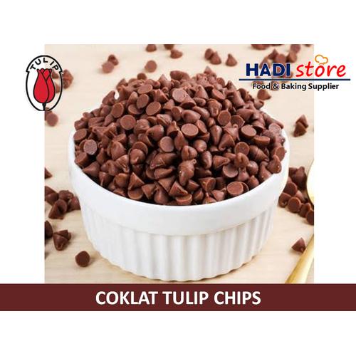 Jual TULIP Dark Choco Chip 1 kg (Repack), coklat chip PREMIUM - 500 ...