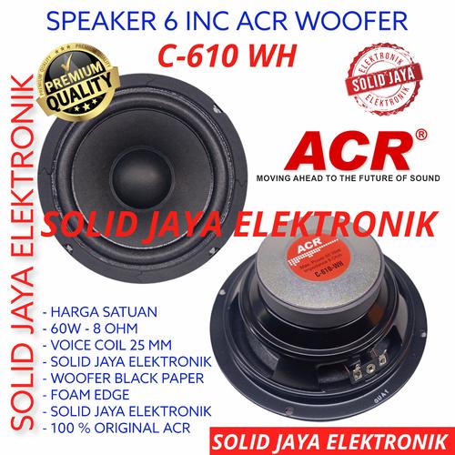 Jual SPEAKER ACR 6 INC C 610 WH WOOFER C-610-WH C-610 WH 6 INCH IN ...