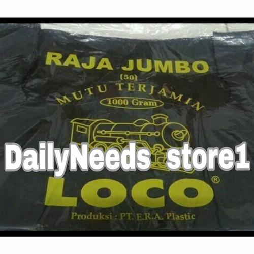 Jual kantong plastik loco 50 kresek hitam tebal raja jumbo - Kota ...