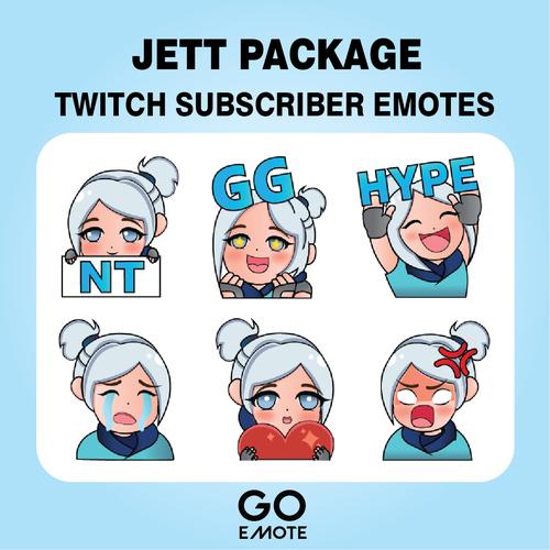 Jual Emote Twitch Jett Valorant (Free Sticker) - Kota Semarang - Abadi ...