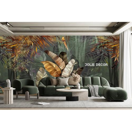 Jual Wallpaper Dinding Custom Mural Tema Daun Tanaman Tropical ...