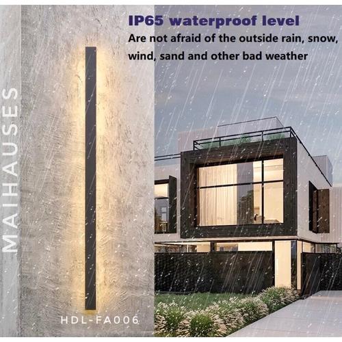 Jual Lampu Tembok Dinding Wall Led Light Warm White Black Hitam Outdoor ...