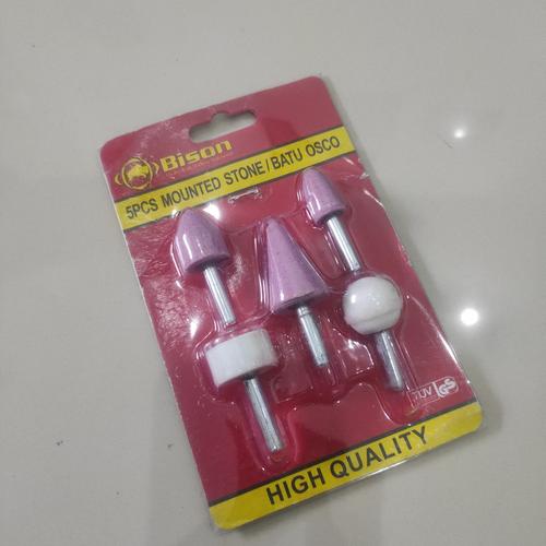 Jual BISON Batu Osco / Mounted Stone 5 pcs / Mata Bor Batu Gerinda ...