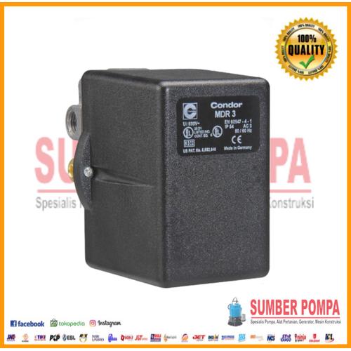 Jual CONDOR MDR.3-35 PRESSURE SWITCH CONDOR MDR3 OTOMATIS CONDOR ...
