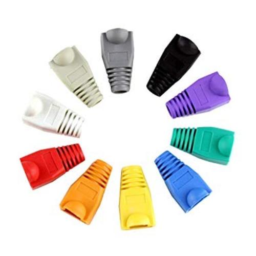 Jual Plug boot lan rj45 cat 5 6 7 - Cover silicone shield rj-45 ...