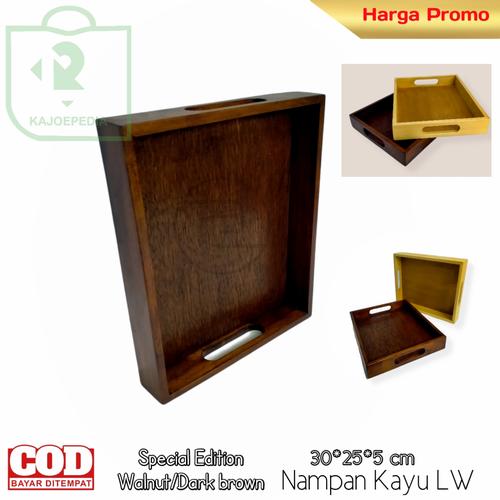 Jual Nampan kayu Baki kayu wood tray serving tray harga promo - natural ...