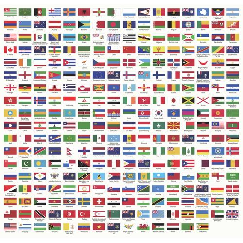 Jual Bendera Negara PBB Terlengkap Asia, Ameriak, Eropa, Australi ...