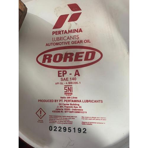 Jual Pertamina Rored SAE 90 / 140 Oli Gear box (5 Liter) - Jakarta ...