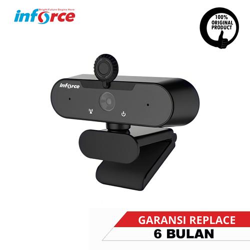 Promo WEBCAM INFORCE 4.0MP 4MP WEB CAM BUILT IN MIC FULL HD PLUG & PLAY ...