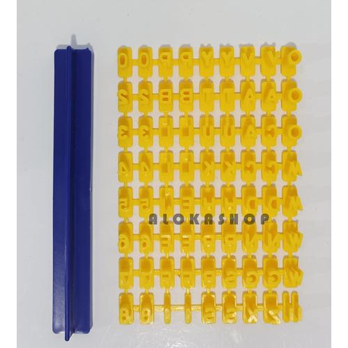 Jual Cetakan huruf fondant alphabet huruf angka kecil / prees sets ...