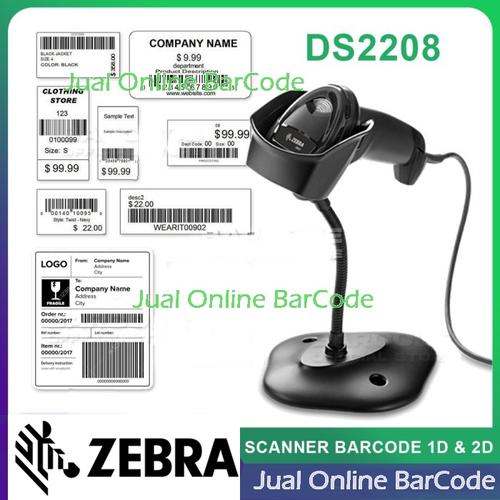 Jual 2d SCANNER BARCODE SYMBOL - ZEBRA DS-2208 DS2208 DS 2208 GARANSI ...