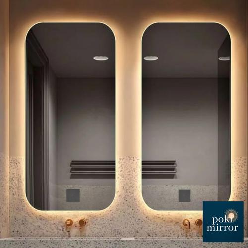 Jual CERMIN KACA ESTETIK LED - KOTAK / KACA RIAS WASTAFEL - Putih ...