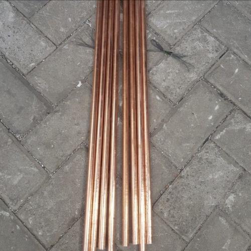Jual rod tembaga 5/8 grounding panjang 1 meter / grounding asli tembaga ...