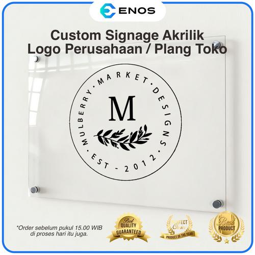 Jual CUSTOM SIGNAGE AKRILIK / LOGO PERUSAHAAN / PLANG TOKO / LOGO ...