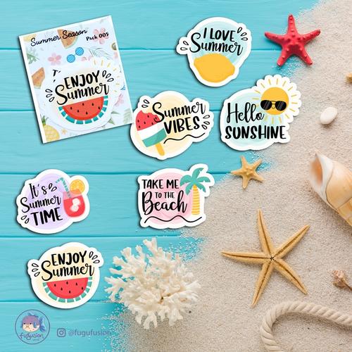 Jual Stiker / Sticker Deco Aesthetic Journal Scrapbook Summer Season ...