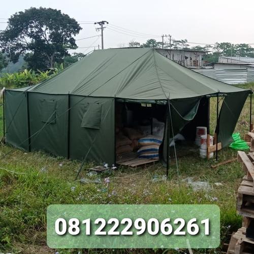 Jual Tenda Komando 4x6mtr kapasitas 20 orang tenda militer TNI regu ...