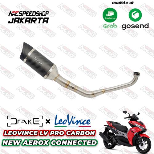 Jual KNALPOT LEOVINCE LV PRO CARBON HEADER DRAKE R9 Yamaha Aerox 155 ...