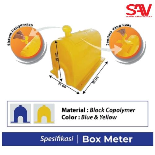 Jual Tutup box meteran air / box water meter PDAM Ready warna biru ...
