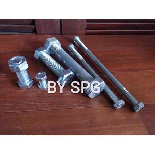 Promo Baut Mur UCP M 1/2 x 10 Baut Mur Putih B000169 Baut Besi - Kab ...
