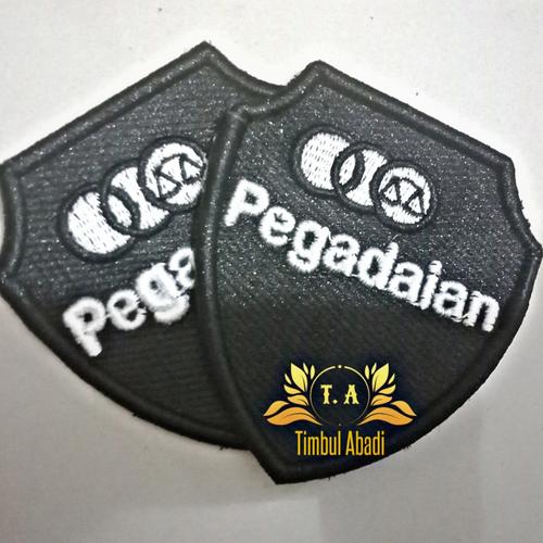 Jual badge logo satpam pegadaian nimbul 3 dimensi bisa reques logo baru ...