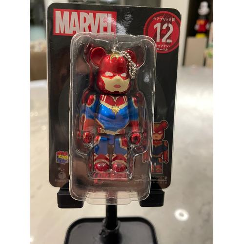 Jual Bearbrick Be@rbrick Marvel Avengers 100% Keychain Captain Marvel ...