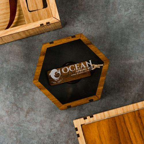 Jual WOODEN FLASHDISK / USB KAYU HEXAGON BOX CUSTOM DESIGN LOGO ...