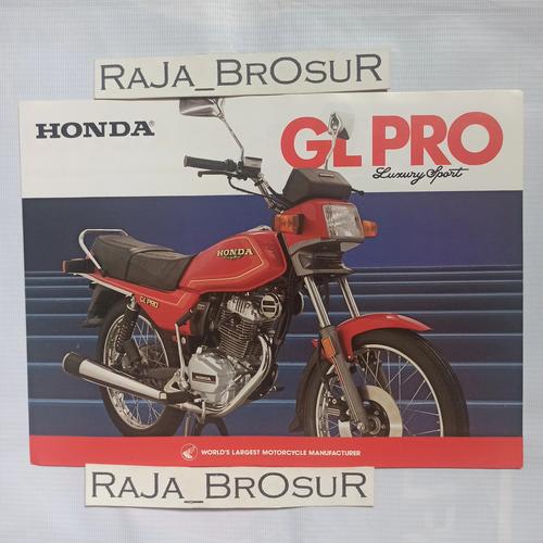 Jual Poster brosur katalog leaflet jadul lawas Honda GL PRO 1983 - Kab ...
